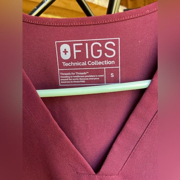 Figs | Tops | Figs Maroon Scrub Set | Poshmark